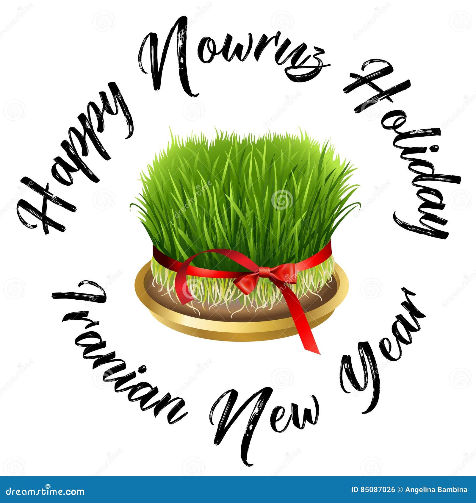 Nowruz Greeting. Iranian New Year Stock Vector - Illustration of gold ...