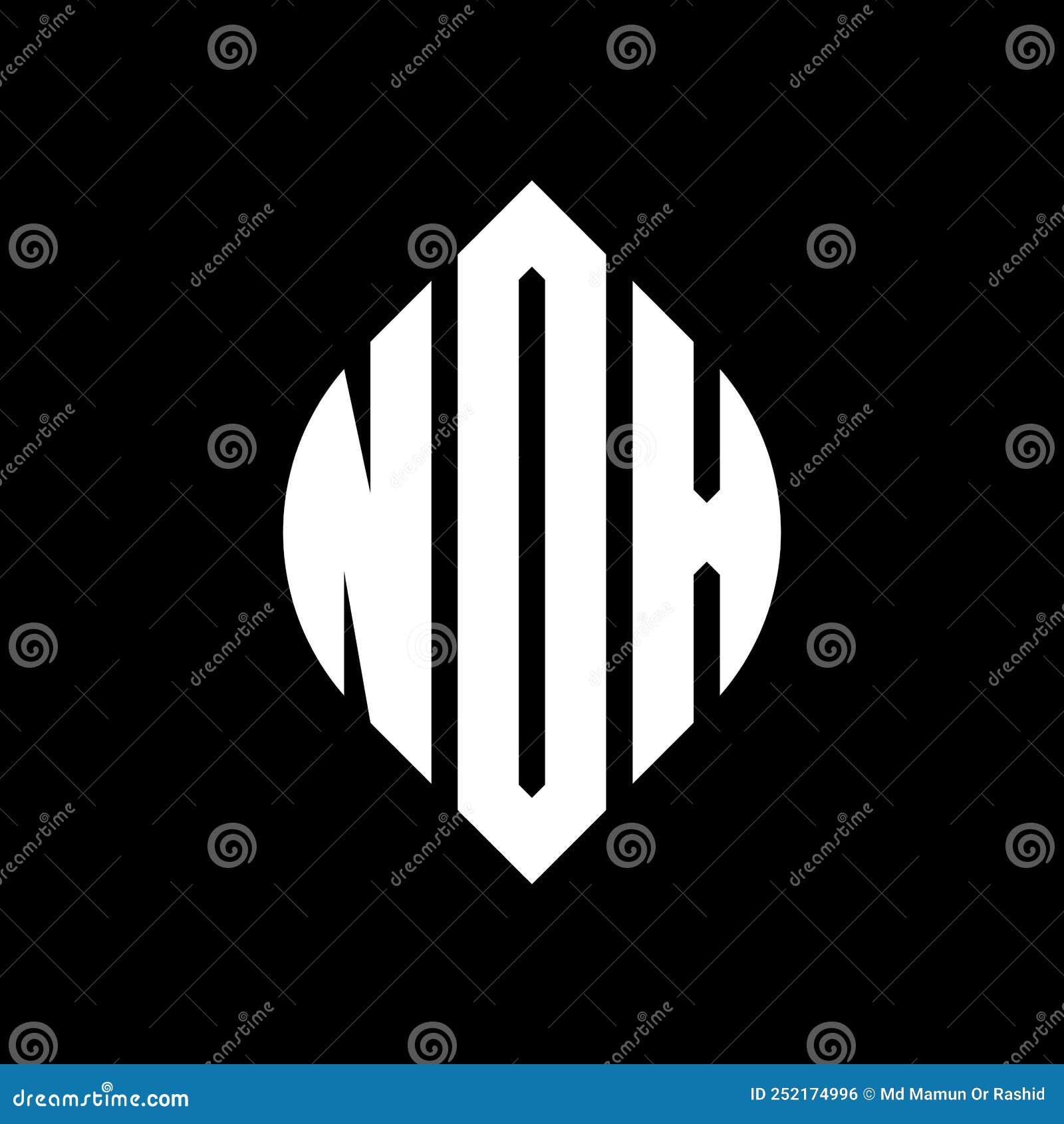 NOX Circle Letter Logo Design with Circle and Ellipse Shape. NOX ...