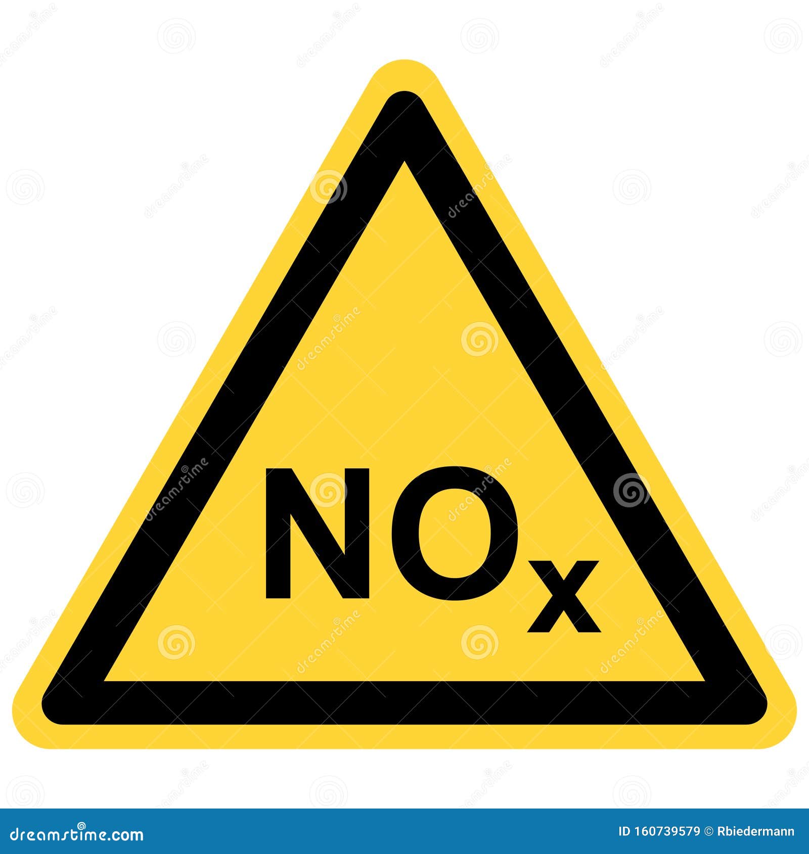 NOx and danger sign stock vector. Illustration of symbol - 160739579