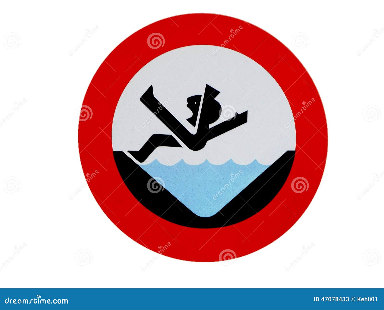Noyade de signe de danger illustration stock. Illustration du ruisseau ...