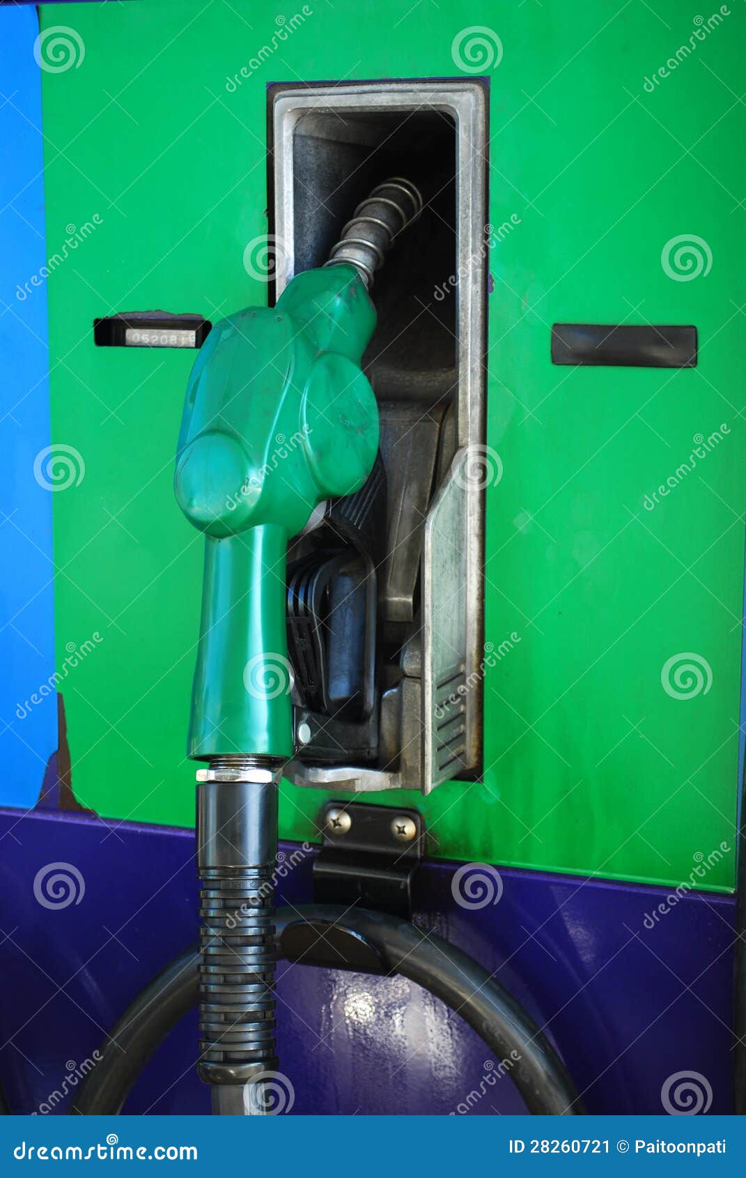 Nozzle green stock image. Image of hose, power, benzine - 28260721