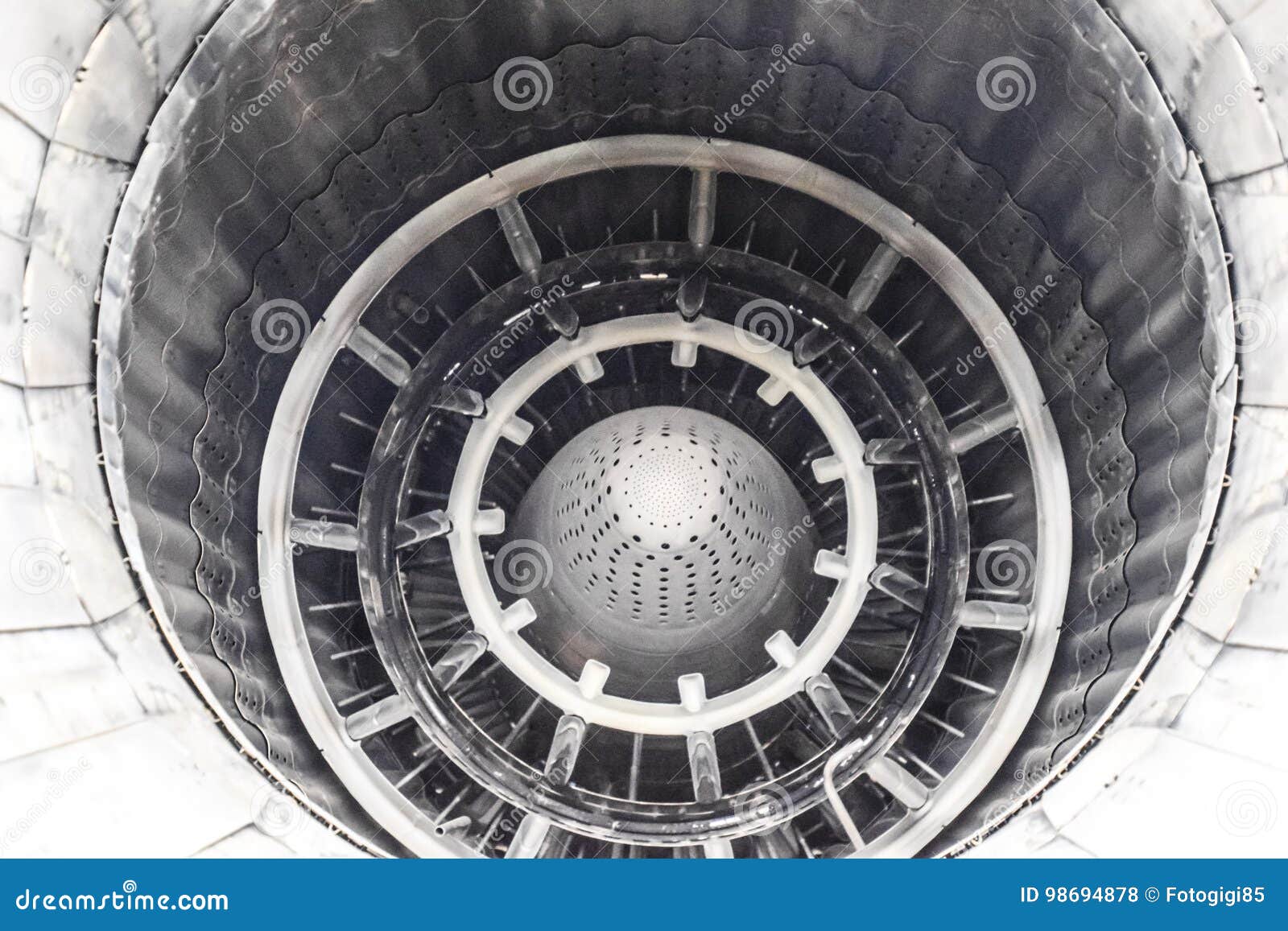A Nozzle of a Jet Engine with a Variable Thrust Direction Stock Photo ...