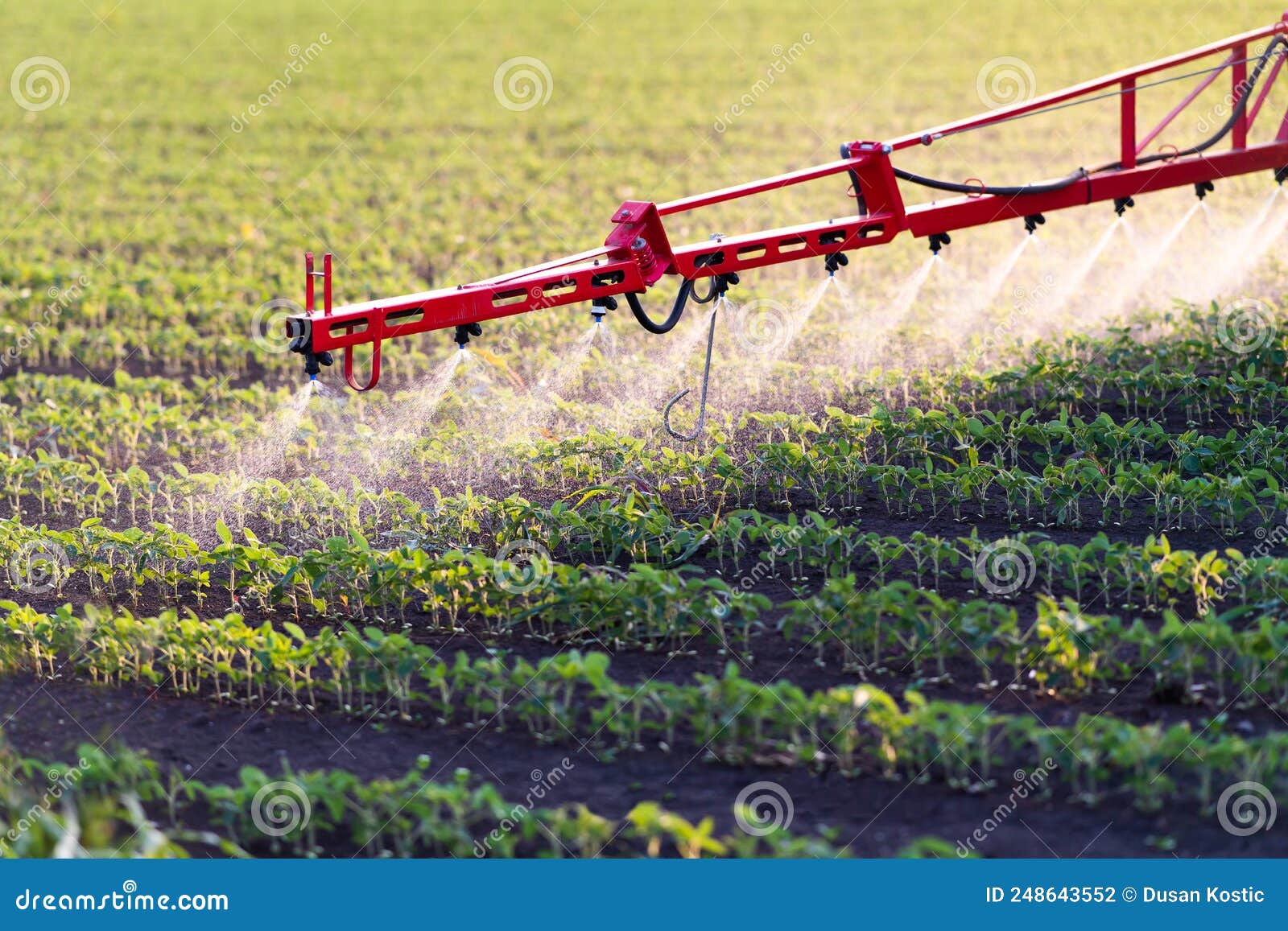 Nozzle Of The Tractor Sprinklers Royalty-Free Stock Image ...