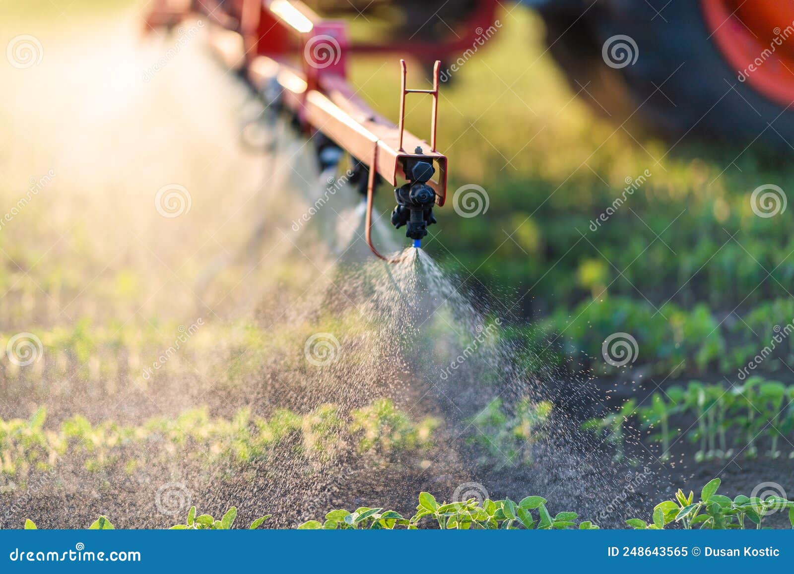 Nozzle Of The Tractor Sprinklers Royalty-Free Stock Image ...