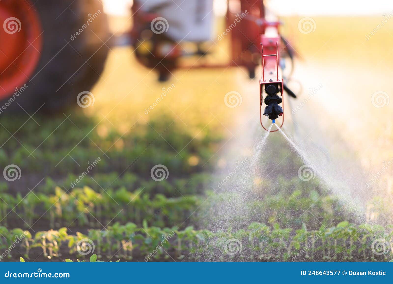 Nozzle Of The Tractor Sprinklers Royalty-Free Stock Image ...