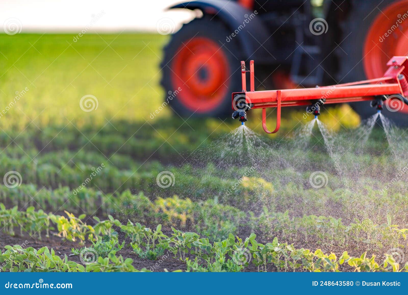 Nozzle Of The Tractor Sprinklers Royalty-Free Stock Image ...