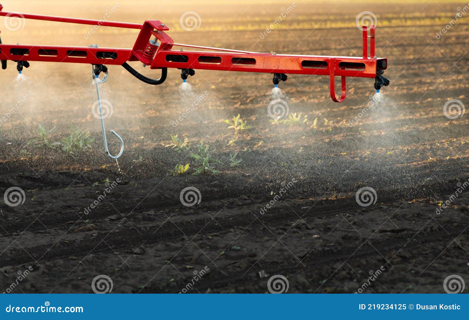 Nozzle Of The Tractor Sprinklers Royalty-Free Stock Photography ...