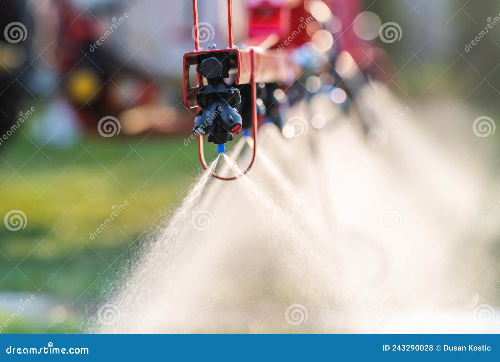 Nozzle Of The Tractor Sprinklers Stock Image | CartoonDealer.com #263236657