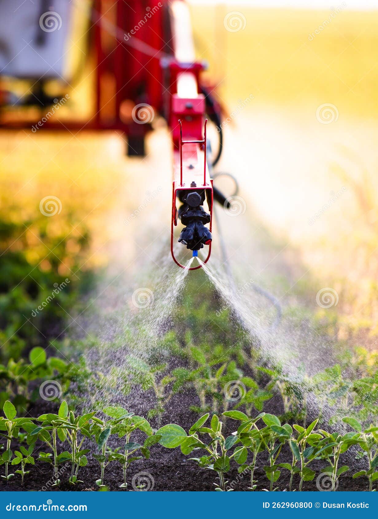 Nozzle Of The Tractor Sprinklers Stock Photo | CartoonDealer.com #262960800