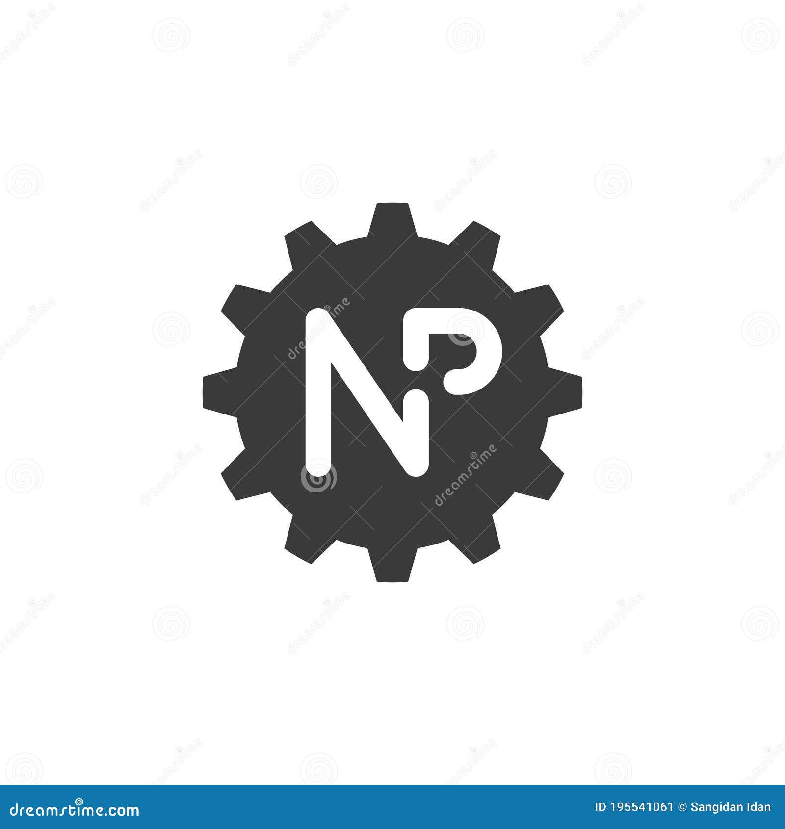 Np Icon Vector Illustration Design Stock Vector - Illustration of ...