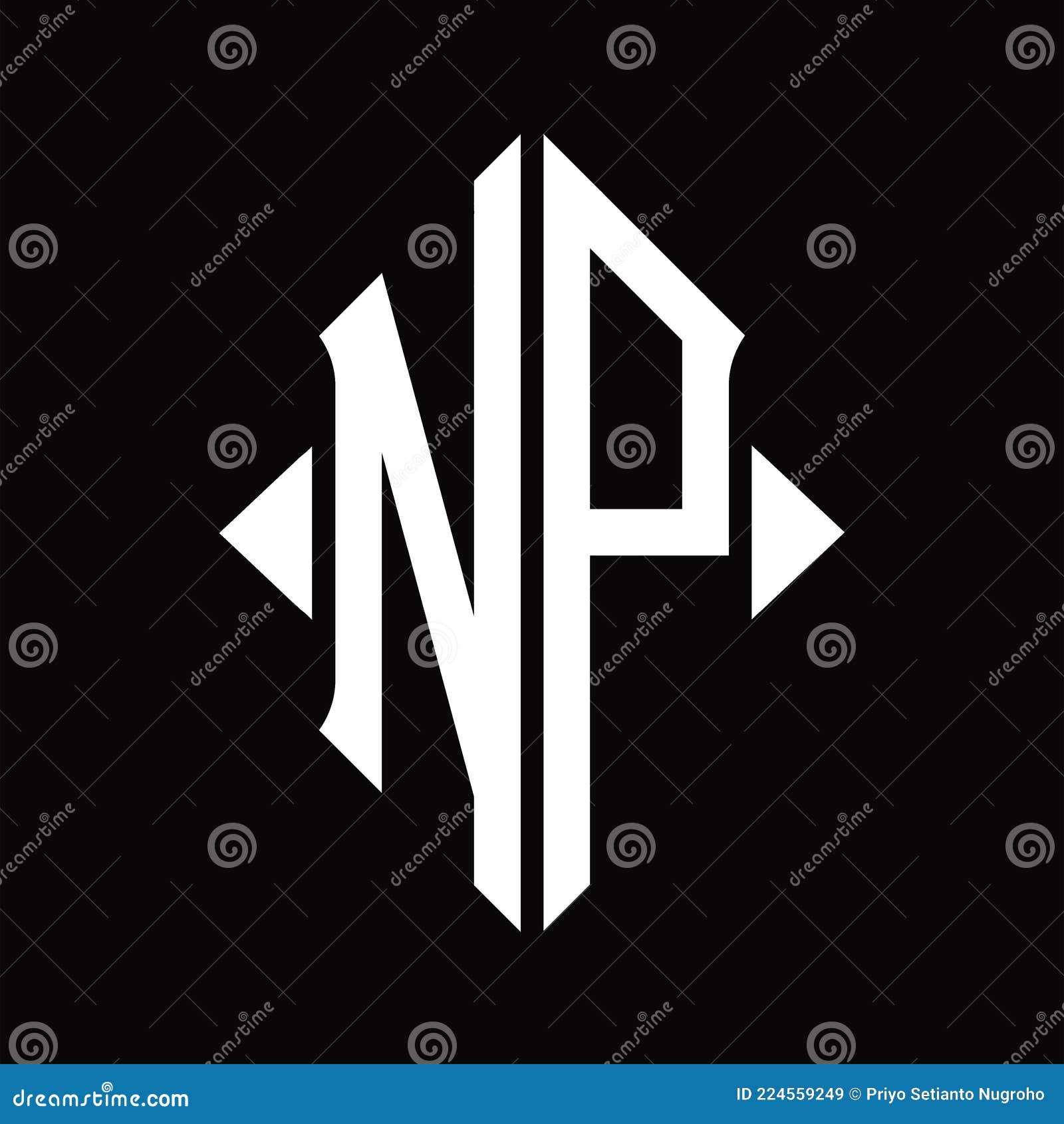 NP Logo Monogram with Shield Shape Isolated Design Template Stock ...