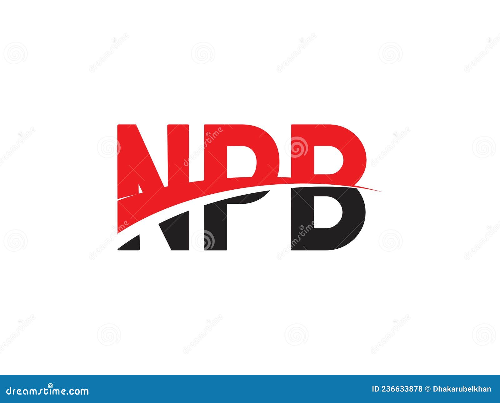 NPB Letter Initial Logo Design Vector Illustration Stock Vector ...