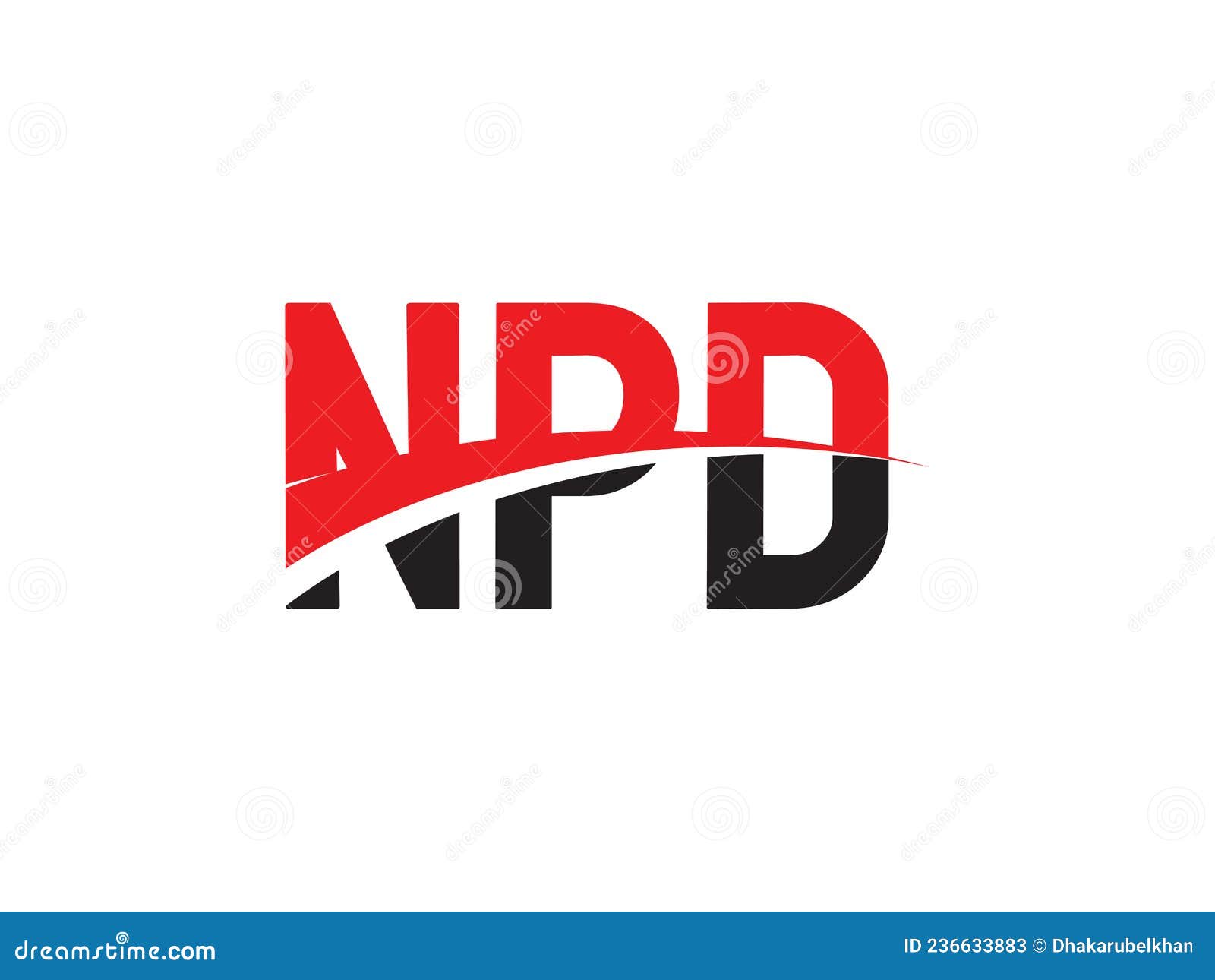 NPD Letter Initial Logo Design Vector Illustration Stock Vector ...