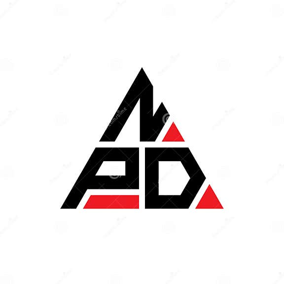 NPD Triangle Letter Logo Design with Triangle Shape. NPD Triangle Logo ...