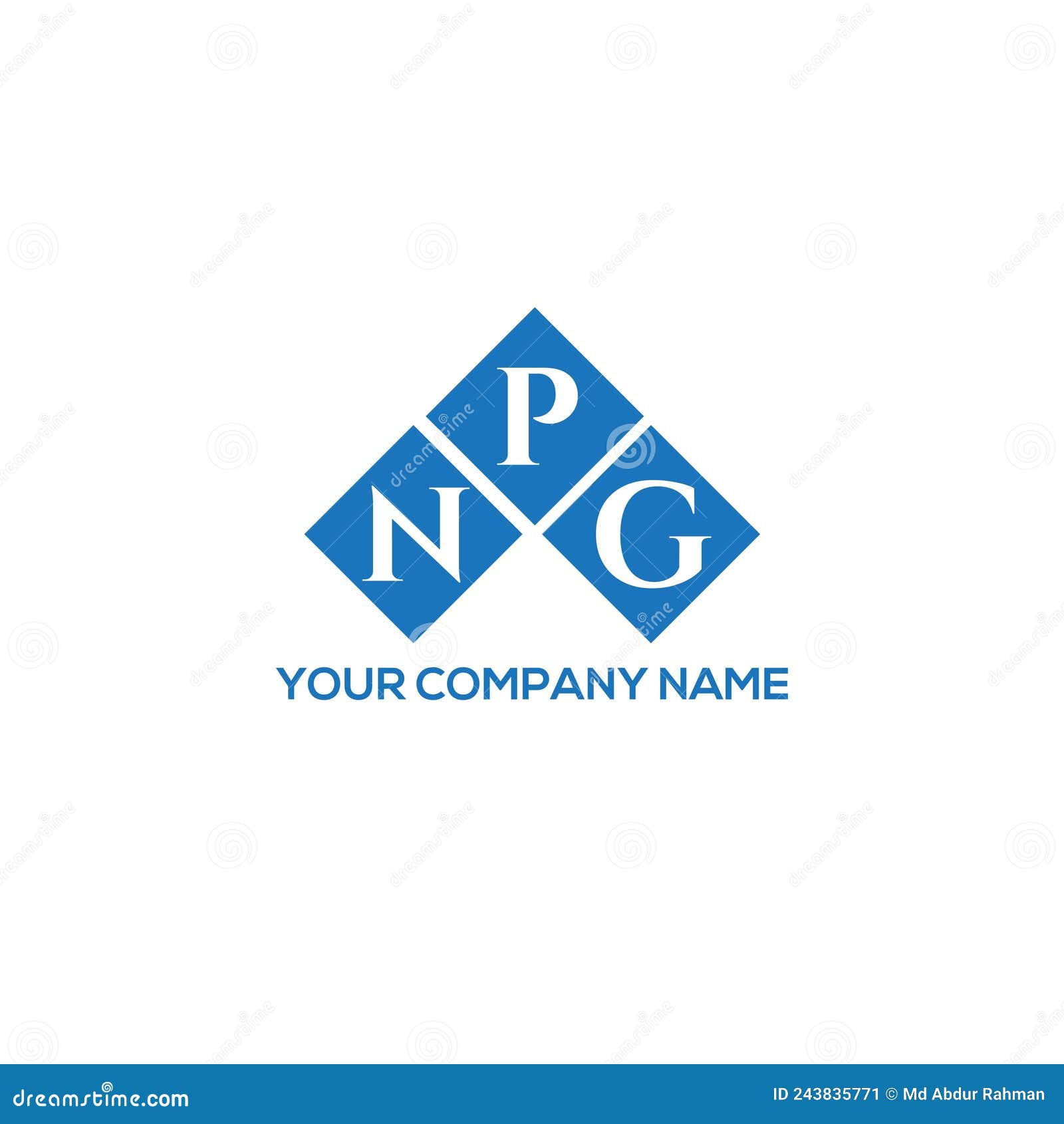 NPG Letter Logo Design on White Background. NPG Creative Initials ...