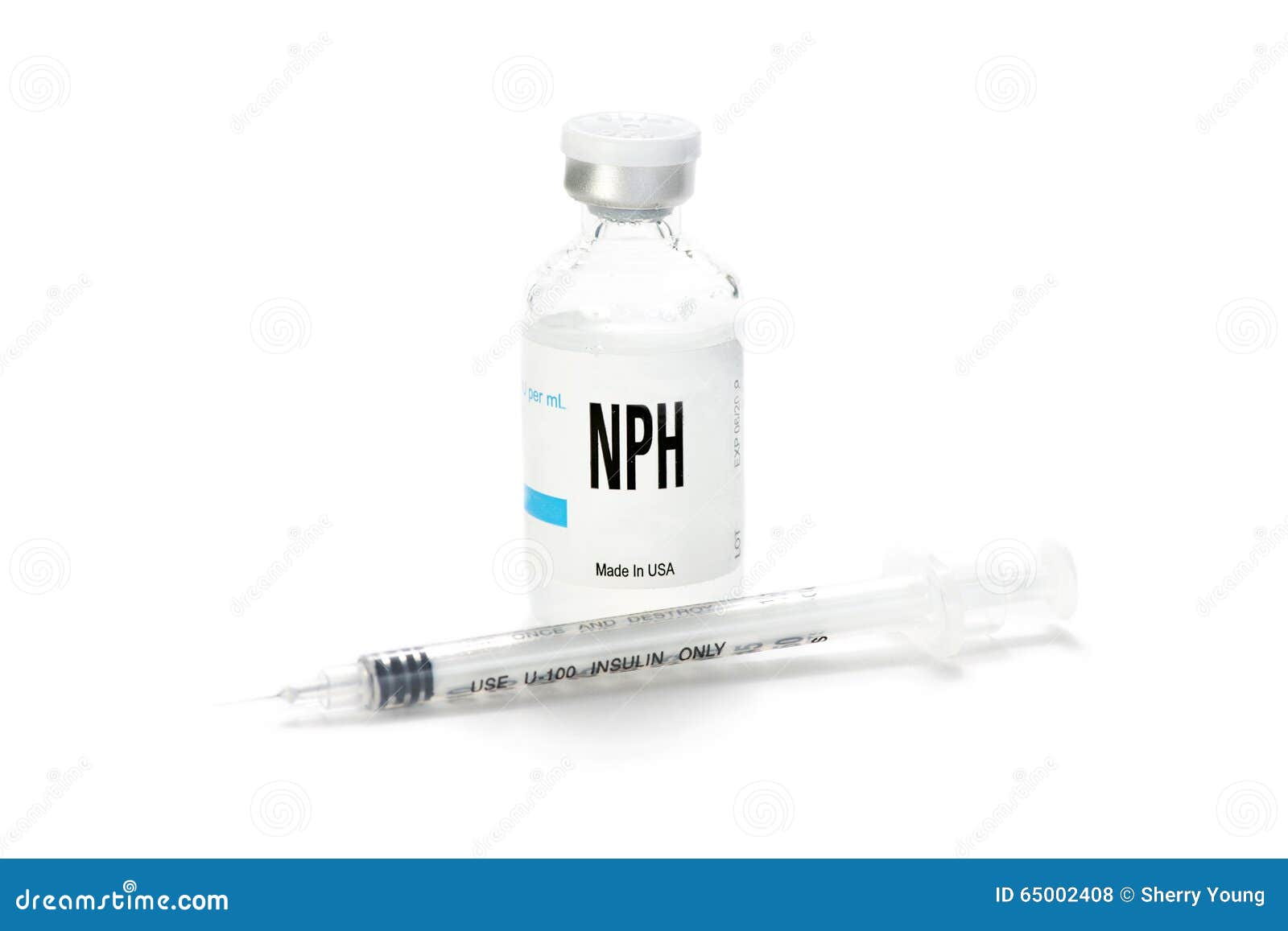 NPH Insulin stock photo. Image of close, health, holding - 65002408