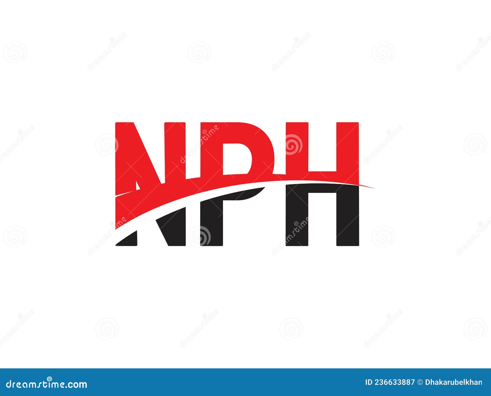 NPH Letter Initial Logo Design Vector Illustration Stock Vector ...