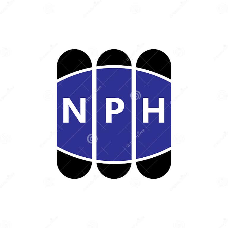 NPH Letter Logo Design on White Background. Creative Modern NPH Letter ...