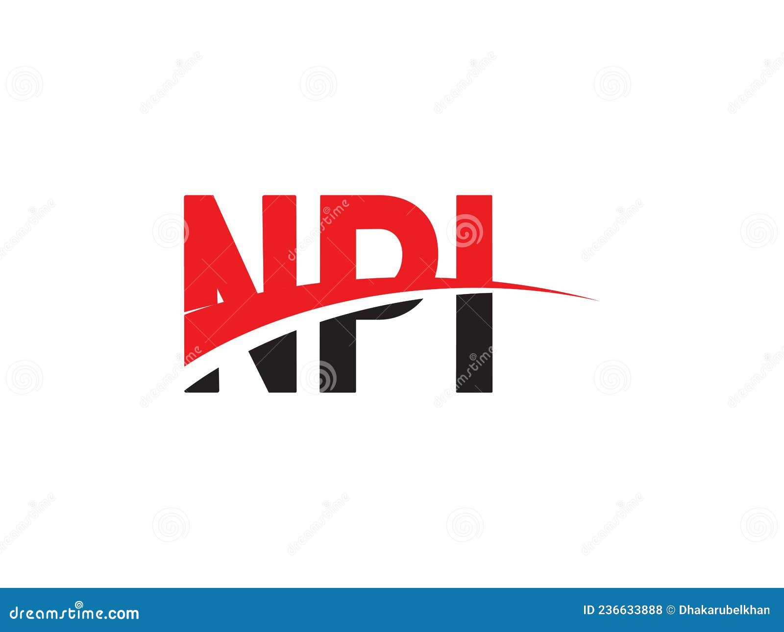 NPI Letter Initial Logo Design Vector Illustration Stock Vector ...