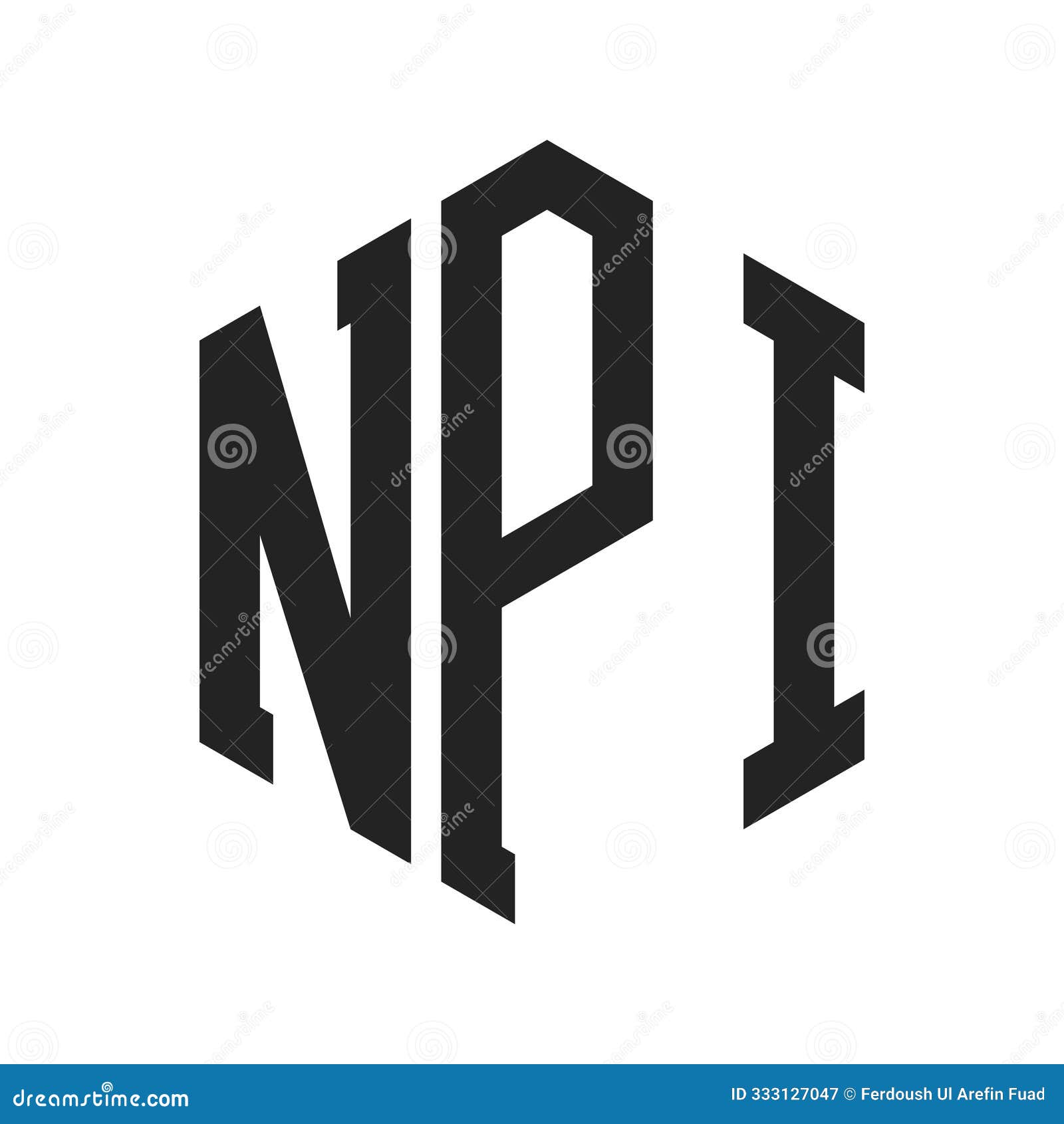 NPI Logo Design. Initial Letter NPI Monogram Logo Using Hexagon Shape ...