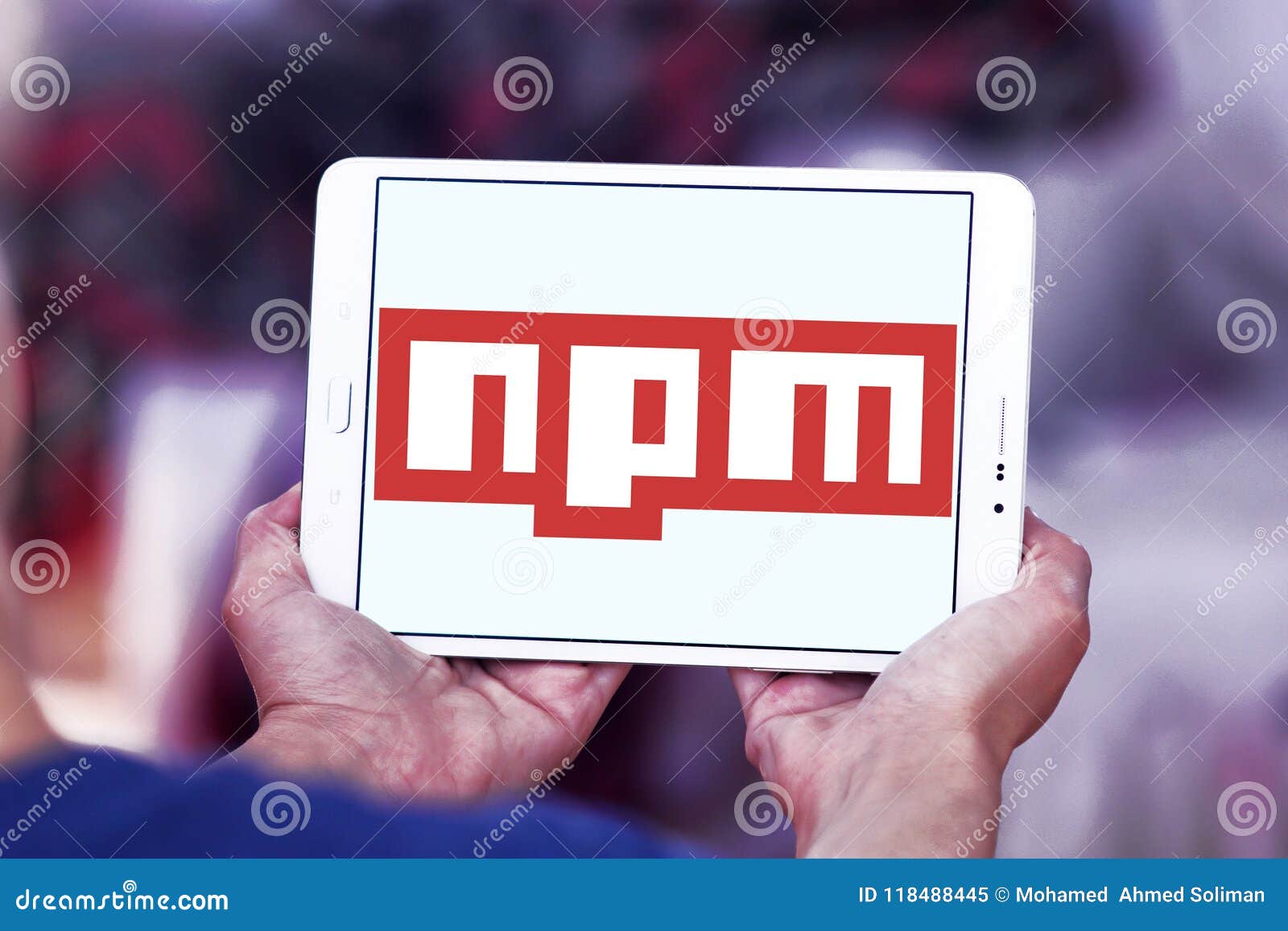 Npm software logo editorial image. Image of commercial - 118488445