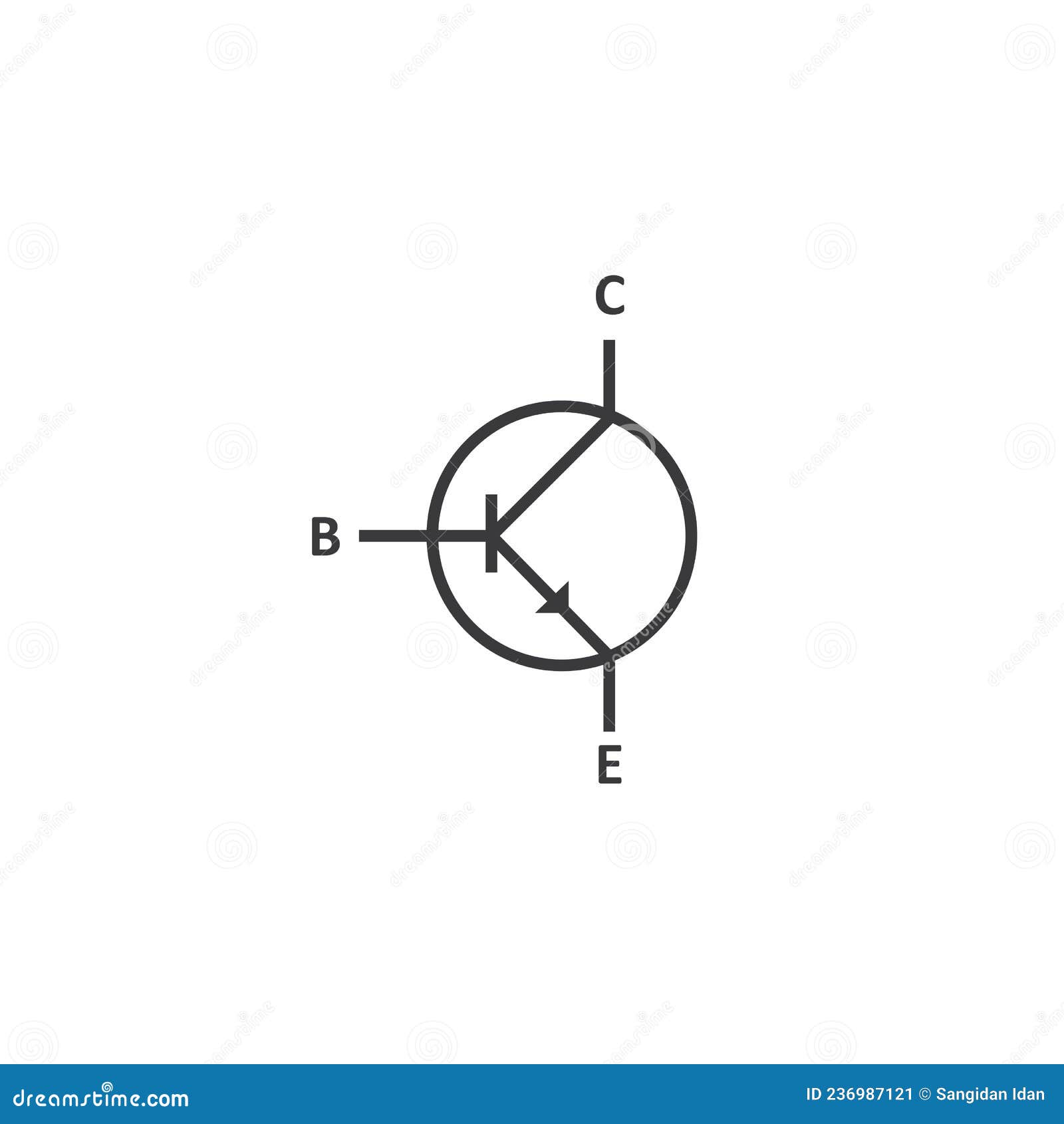 NPN Transistor Type Sign Icon Vector Concept Design Stock Vector ...