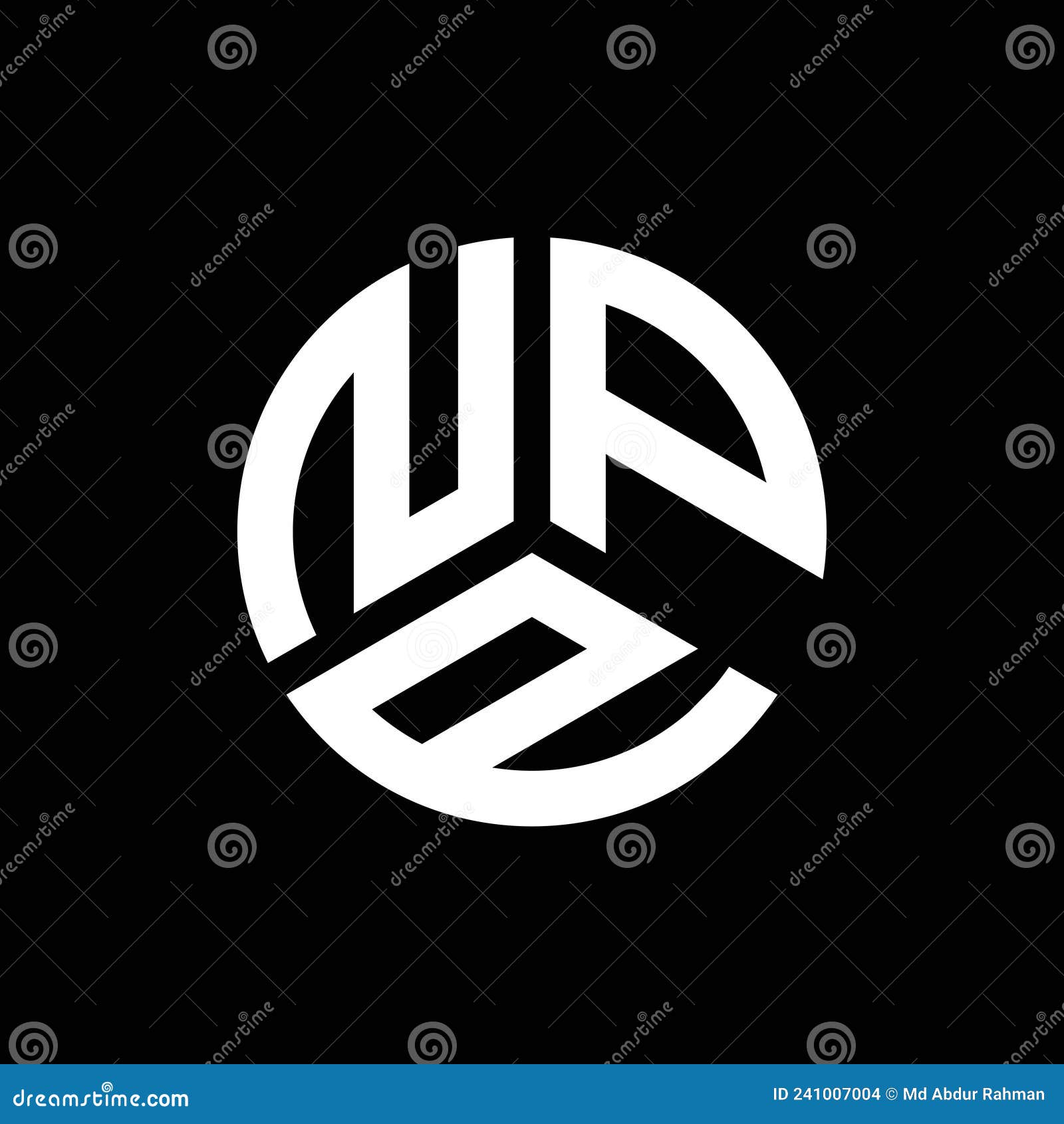 NPP Letter Logo Design on Black Background. NPP Creative Initials ...
