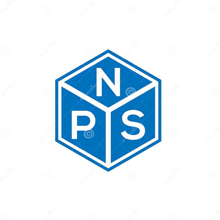 NPS Letter Logo Design on Black Background. NPS Creative Initials ...