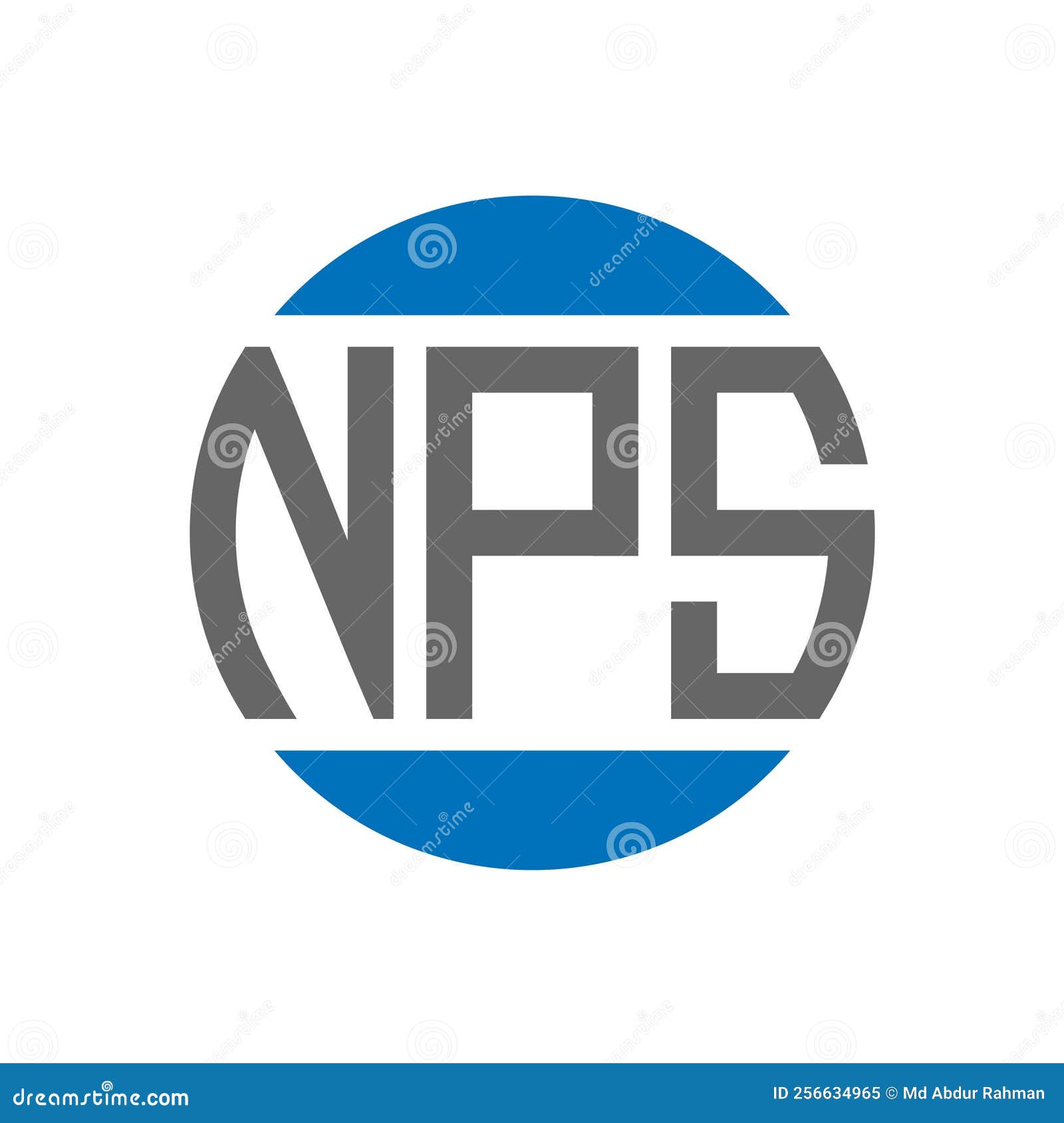NPS Letter Logo Design On White Background. NPS Creative Initials ...