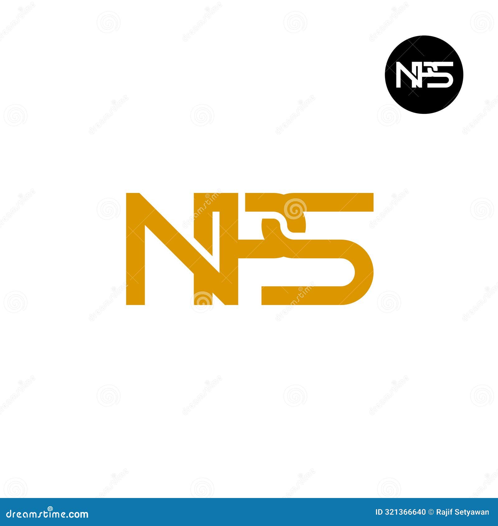 NPS Logo Letter Monogram Design Stock Vector - Illustration of modern ...