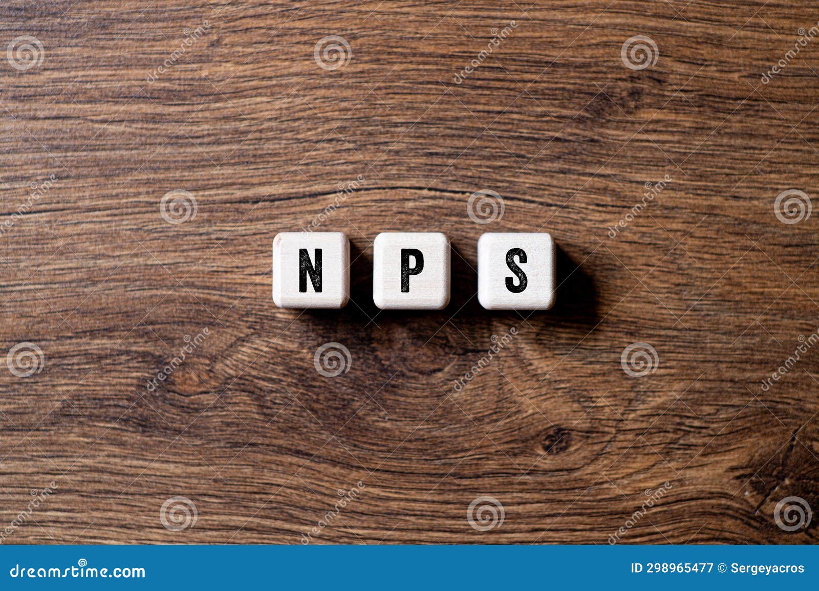 NPS - Net Promoter Score, Word Written on Cubes, Text Stock Image ...