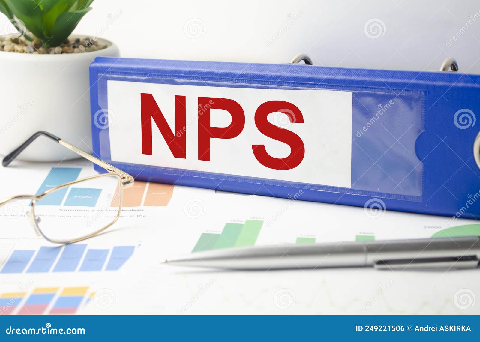 Nps Words on Notebook and Stethoscope on Orange Background Stock ...