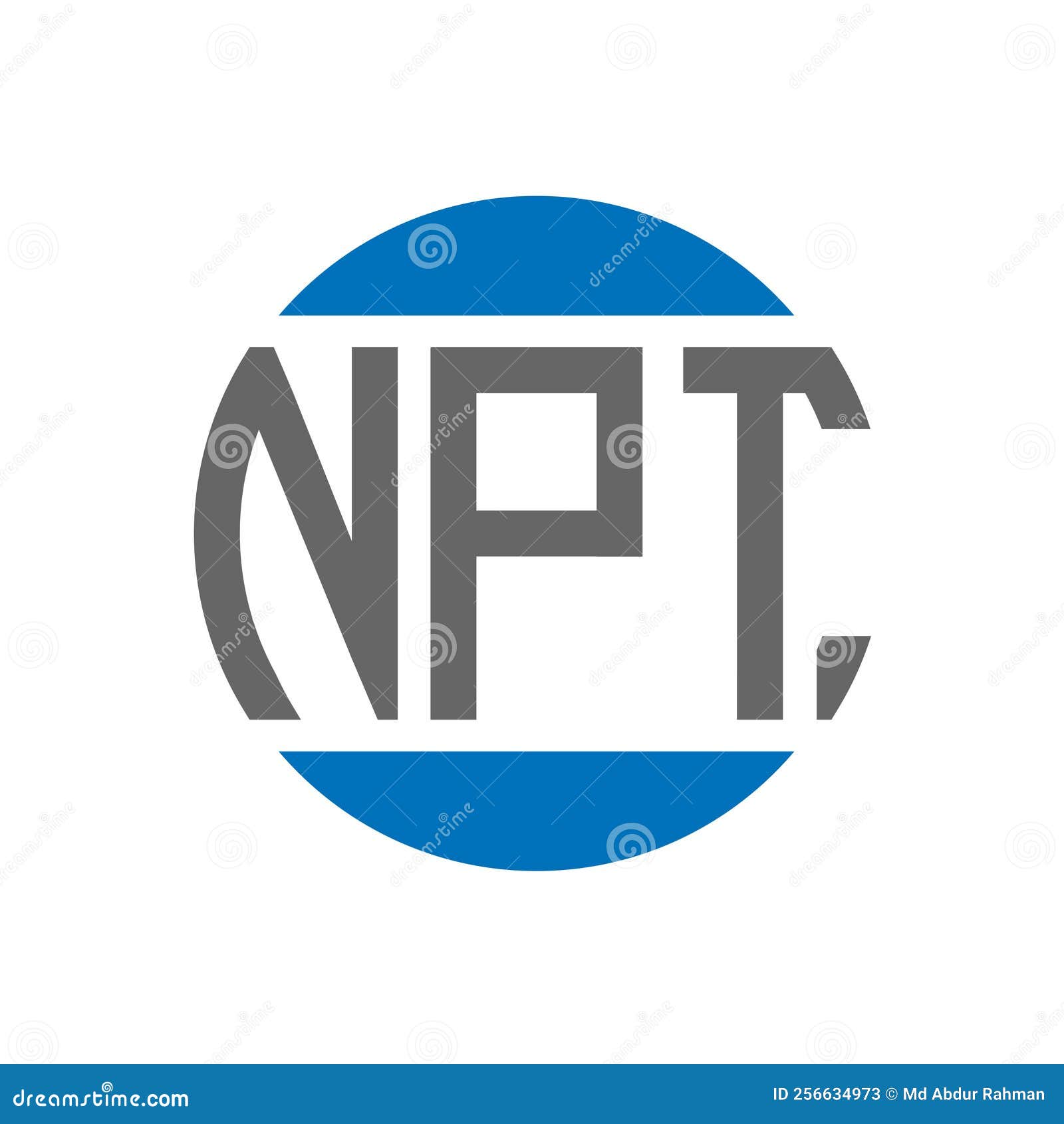 NPT Letter Logo Design on White Background. NPT Creative Initials ...