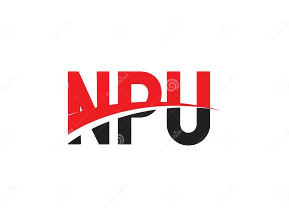 NPU Letter Initial Logo Design Vector Illustration Stock Vector ...