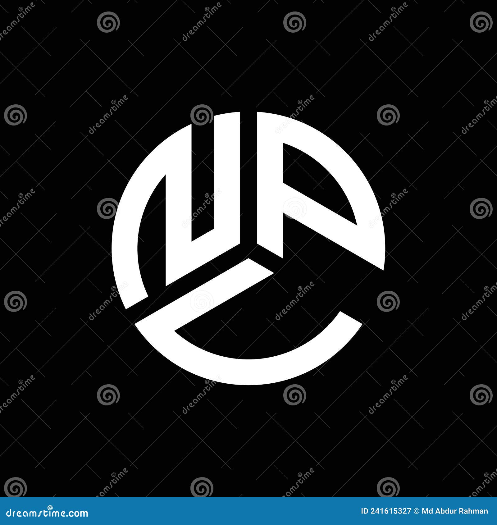 NPU Letter Logo Design on Black Background. NPU Creative Initials ...