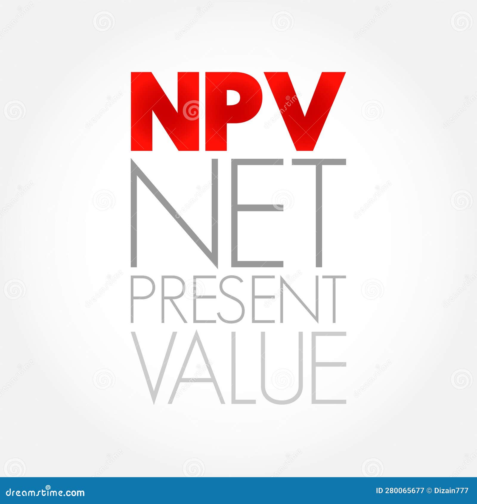 NPV Net Present Value - the Cash Flows at the Required Rate of Return ...