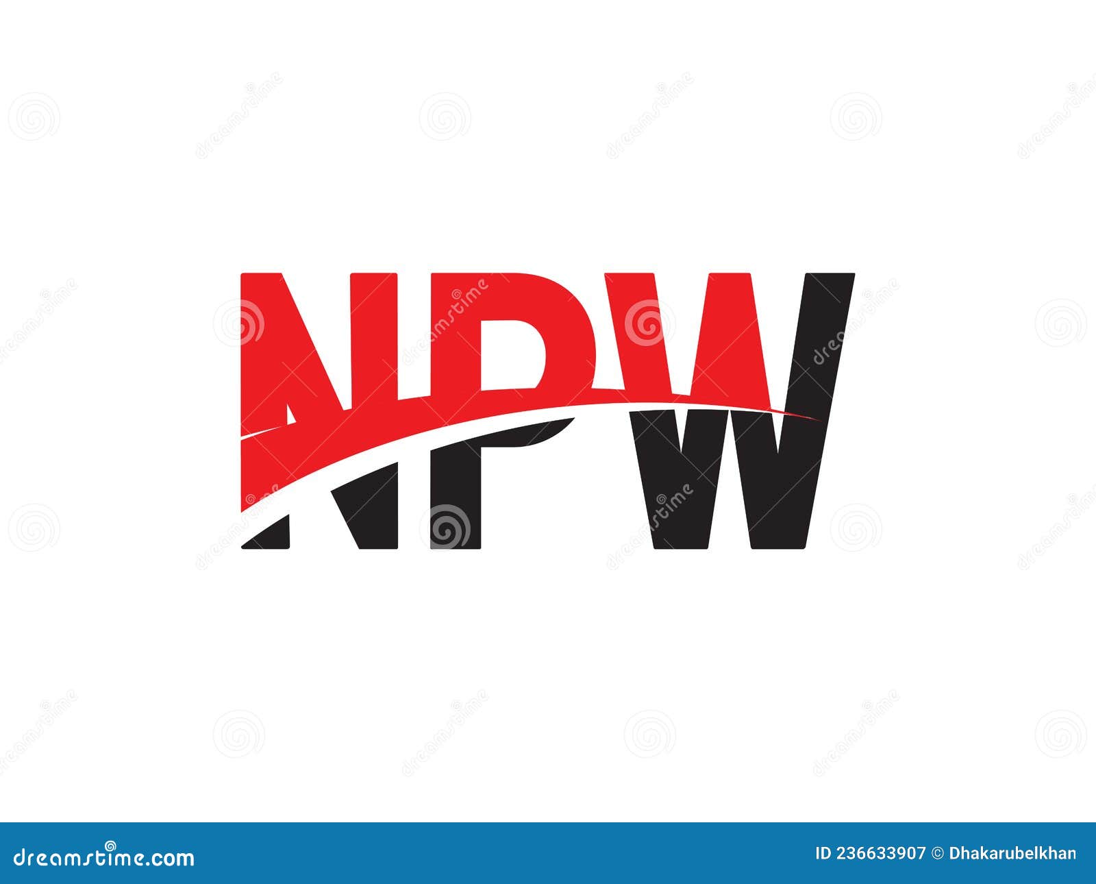 NPW Letter Initial Logo Design Vector Illustration Stock Vector ...