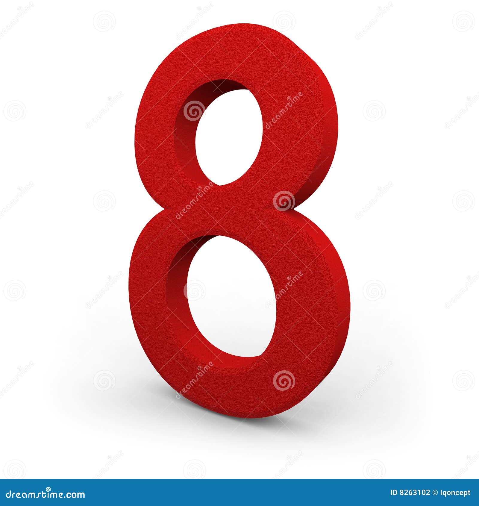 Nr. Acht Auf Weißem Hintergrund Stock Abbildung - Illustration von ...