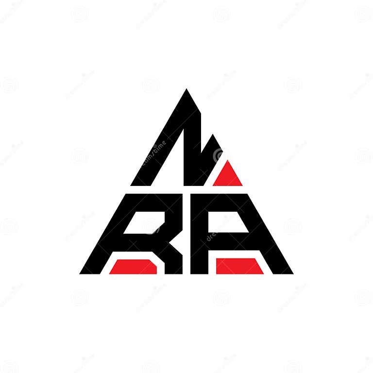 NRA Triangle Letter Logo Design with Triangle Shape. NRA Triangle Logo ...