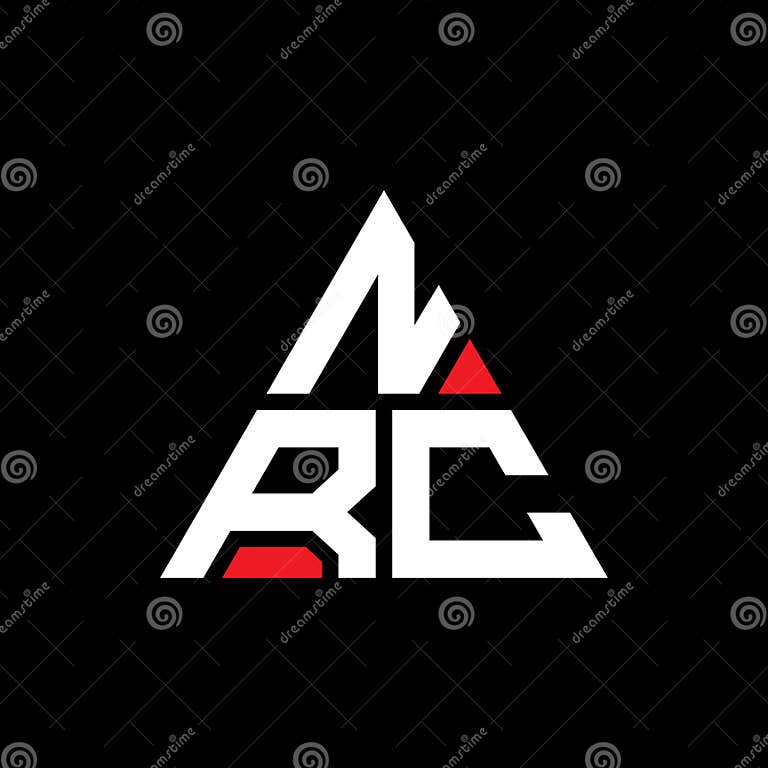NRC Triangle Letter Logo Design with Triangle Shape. NRC Triangle Logo ...