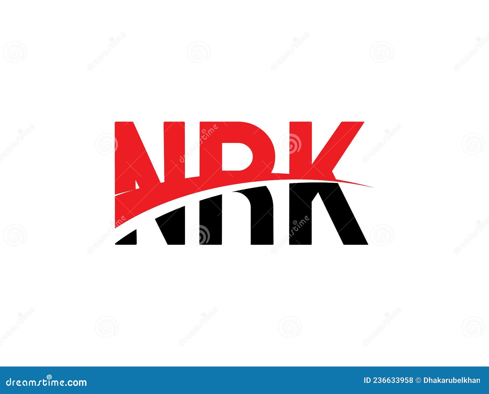 NRK Letter Initial Logo Design Vector Illustration Stock Vector ...