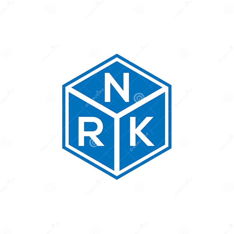 NRK Letter Logo Design on Black Background. NRK Creative Initials ...