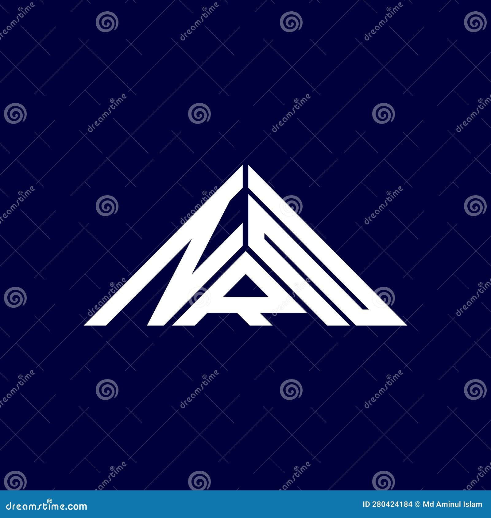 NRN Letter Logo Creative Design with Vector Graphic, NRN Simple and ...