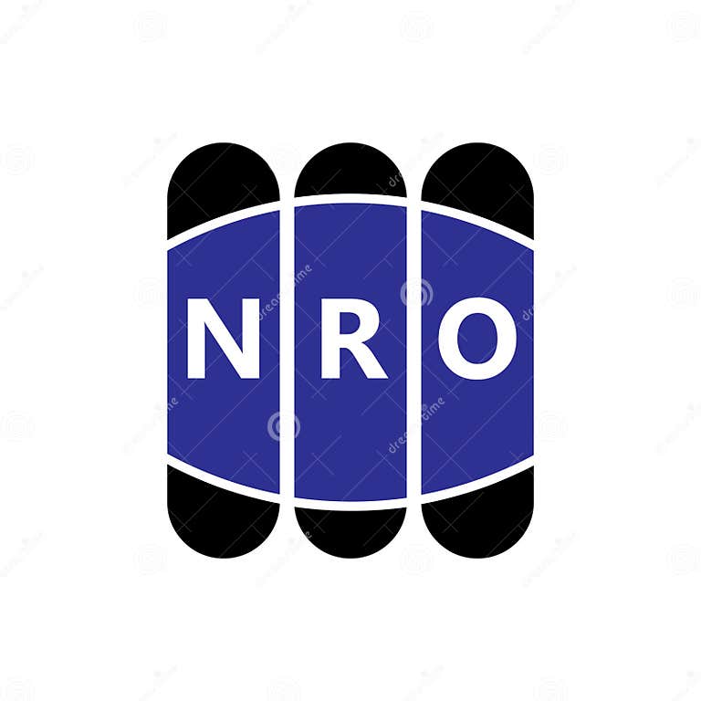 NRO Letter Logo Design on White Background. Creative Modern NRO Letter ...