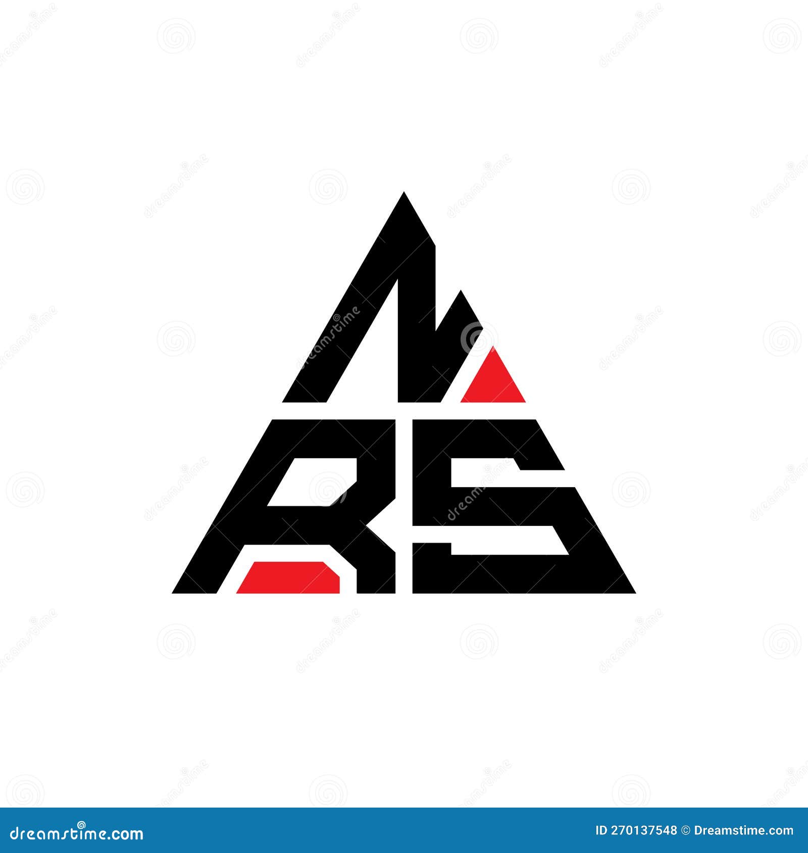 NRR Triangle Letter Logo Design with Triangle Shape. NRR Triangle Logo ...