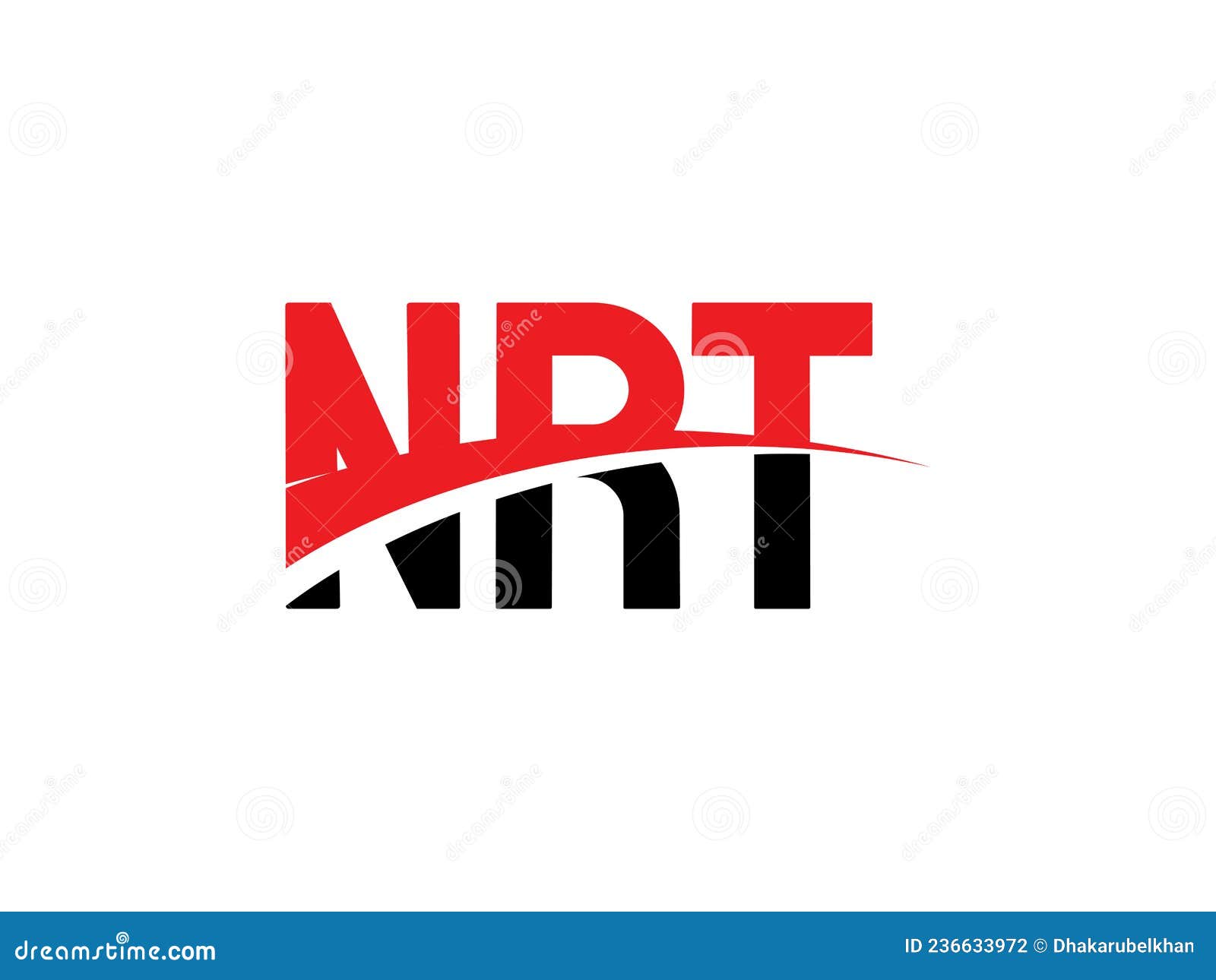 NRT Letter Initial Logo Design Vector Illustration Stock Vector ...