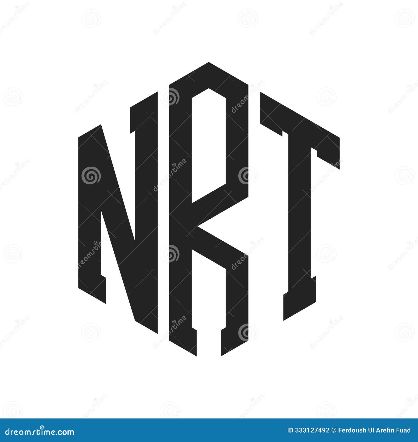 NRT Logo Design. Initial Letter NRT Monogram Logo Using Hexagon Shape ...