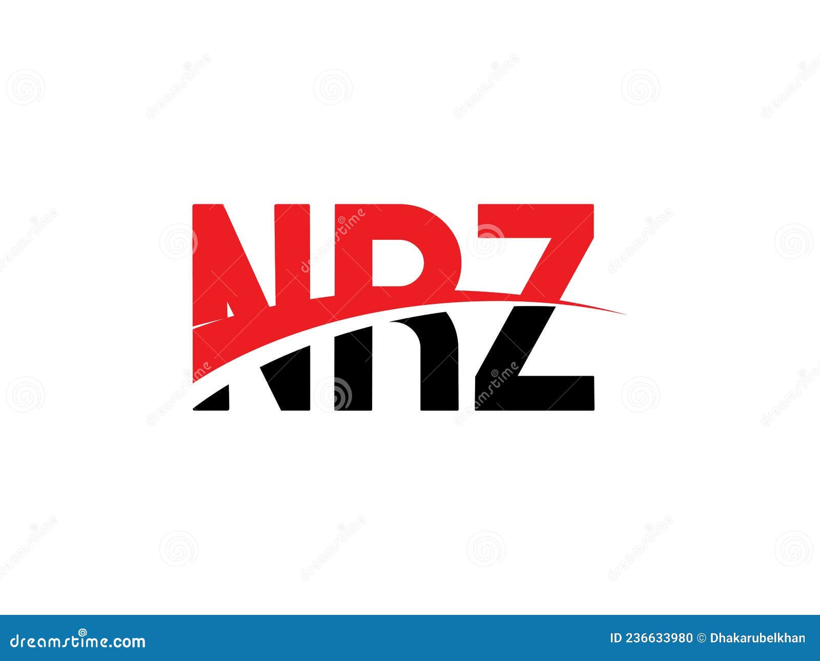NRZ Letter Initial Logo Design Vector Illustration Stock Vector ...