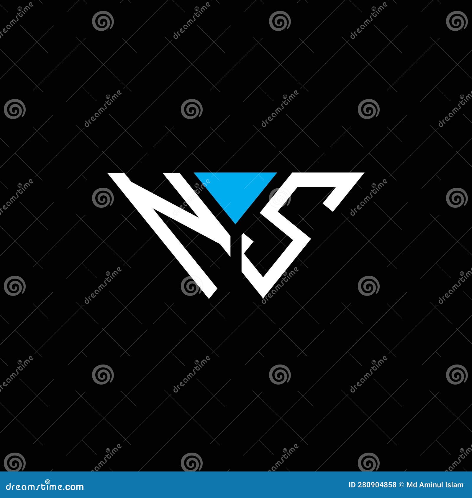 NS Letter Logo Creative Design with Vector Graphic, NS Simple and ...