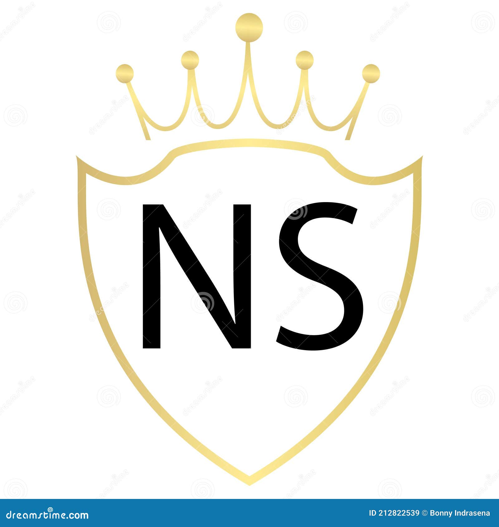 NS Letter Logo Design with Simple Style Stock Vector - Illustration of ...